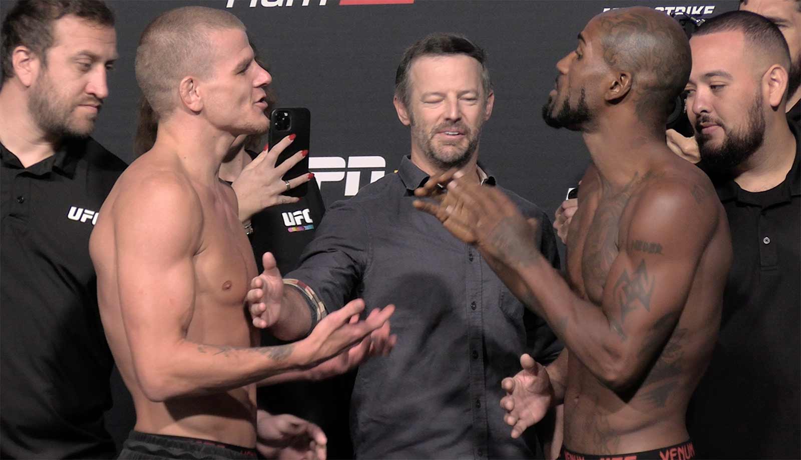 Strange UFC Vegas 80 Face-offs as Dawson and Green bicker | Video - MMA ...