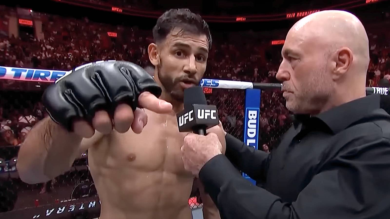 Yair Rodriguez UFC 314 Octagon Interview: 'I was promised title shot ...