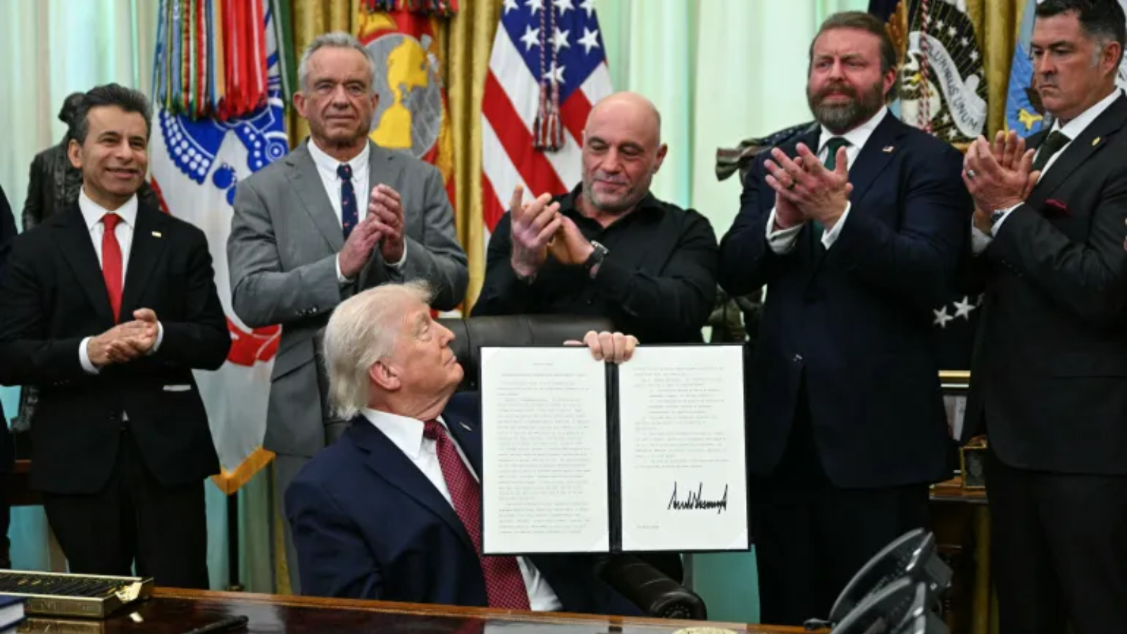 Donald Trump delivers on Joe Rogan's psychedelic drugs request, signs ...