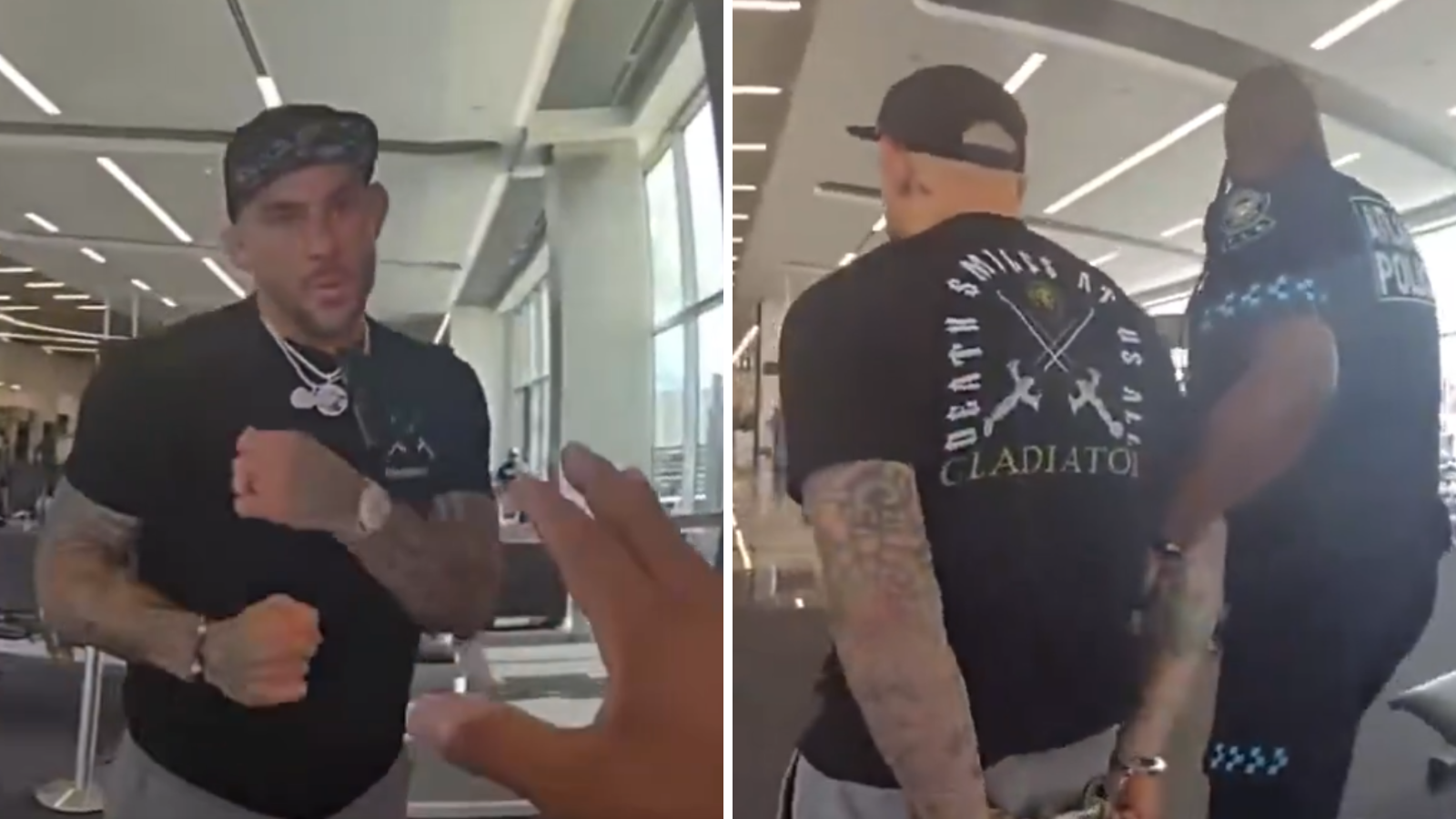 Dustin Poirier threatens police in airport arrest video - MMA Weekly
