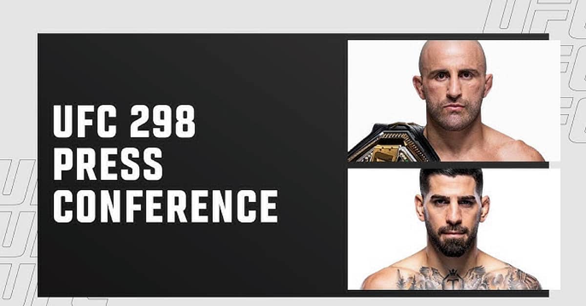 UFC 298 Pre-Fight Press Conference Video - MMAWeekly.com | UFC and MMA ...