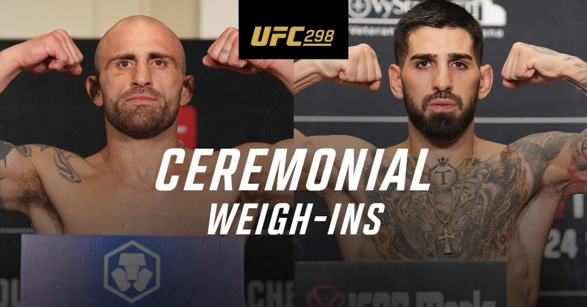 UFC 298 Ceremonial Weigh-In Video - MMAWeekly.com | UFC and MMA News ...