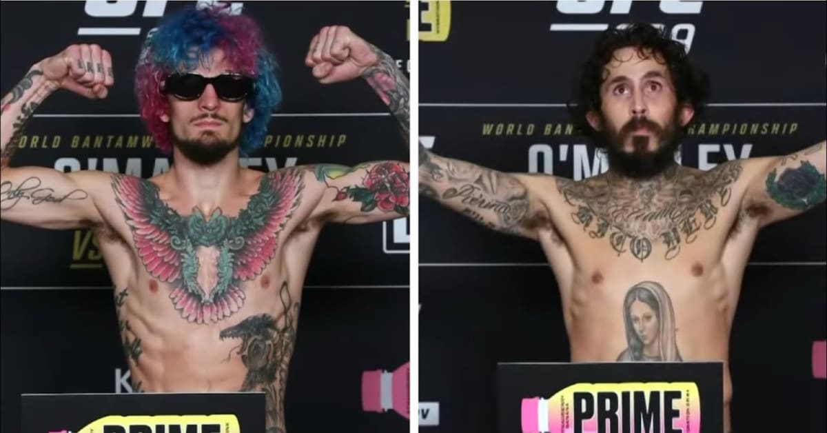 UFC 299 Main Event Weigh-In Video: Sean O'Malley vs. Marlon Vera 2 ...
