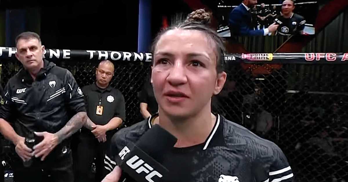 Amanda Ribas UFC Vegas 89 Octagon Interview: 'I tried to do my best ...