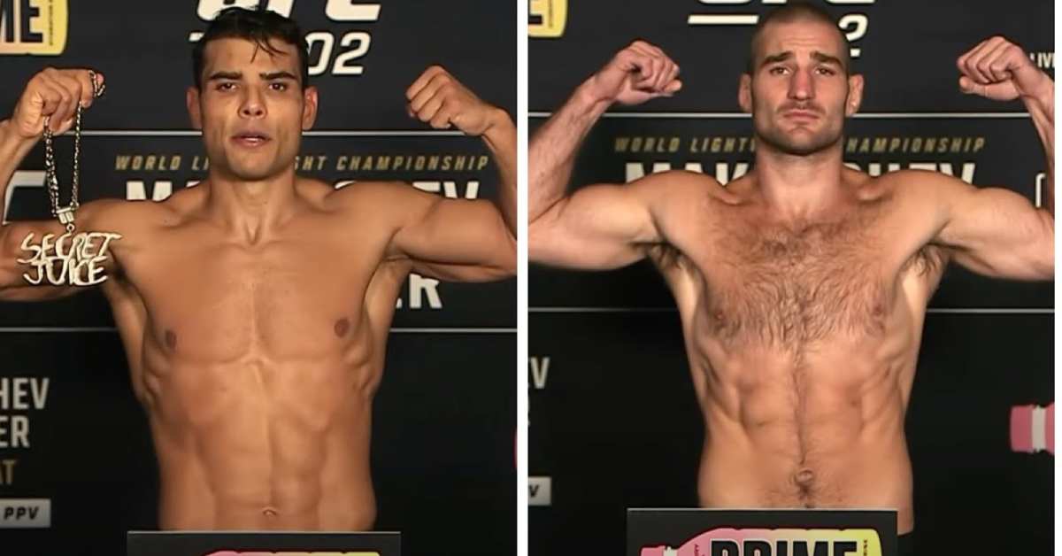 UFC 302 co-main event weigh-in video: Sean Strickland vs. Paulo Costa ...