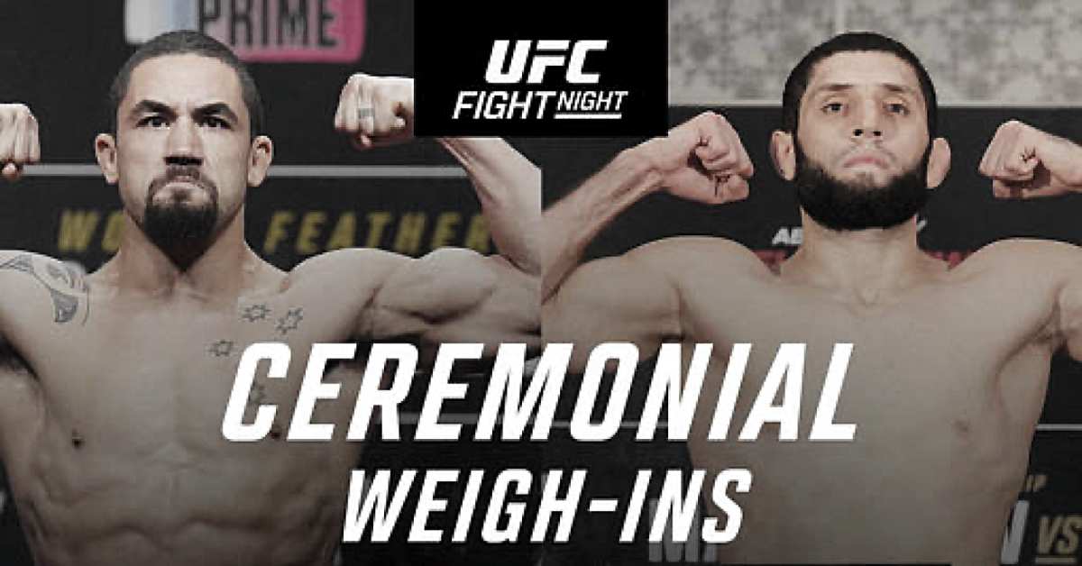 UFC Saudi Arabia Ceremonial Weigh-In Video - MMAWeekly.com | UFC and ...