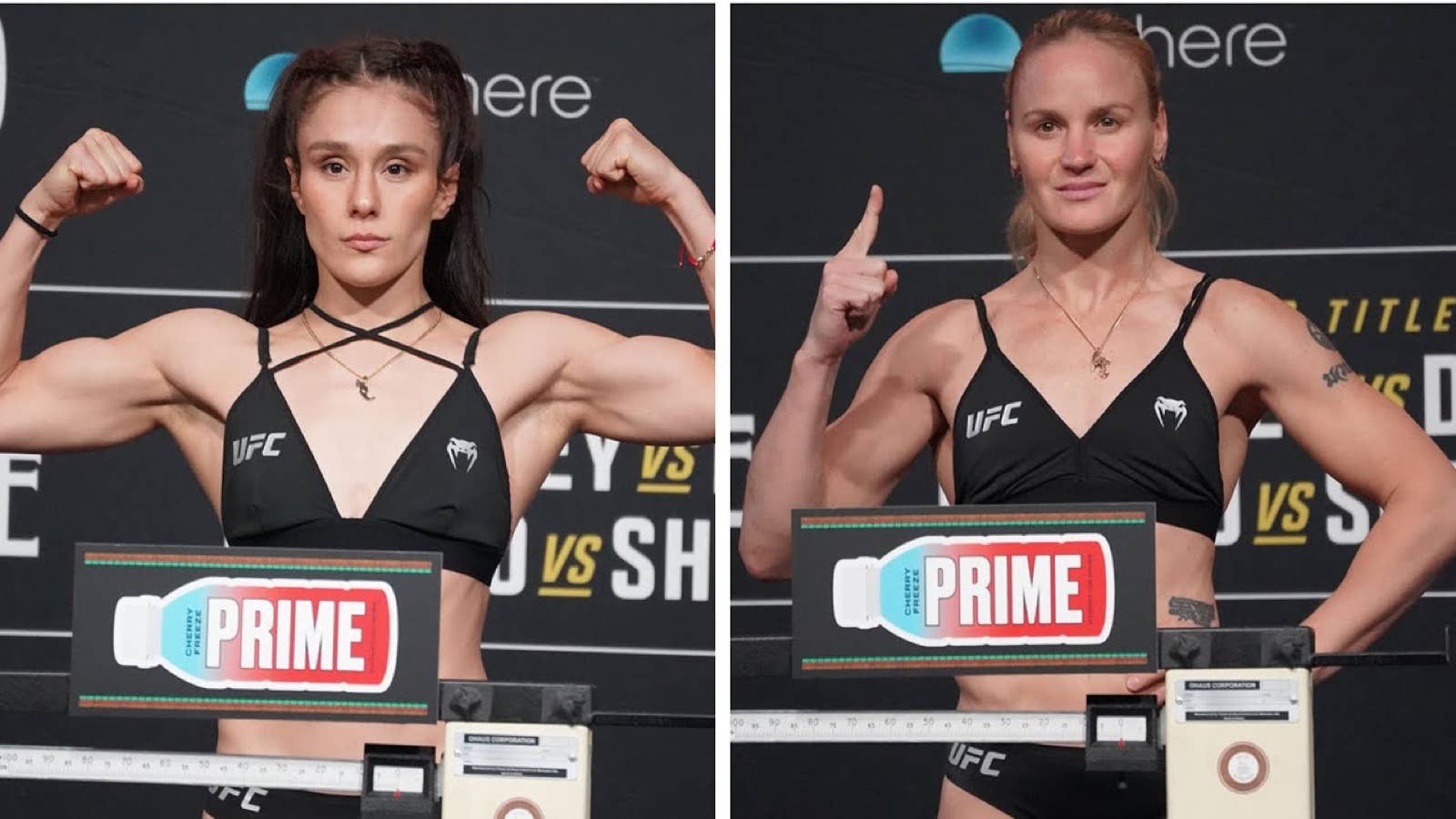 UFC 306 co-main event weigh-in video: Alexa Grasso vs. Valentina ...