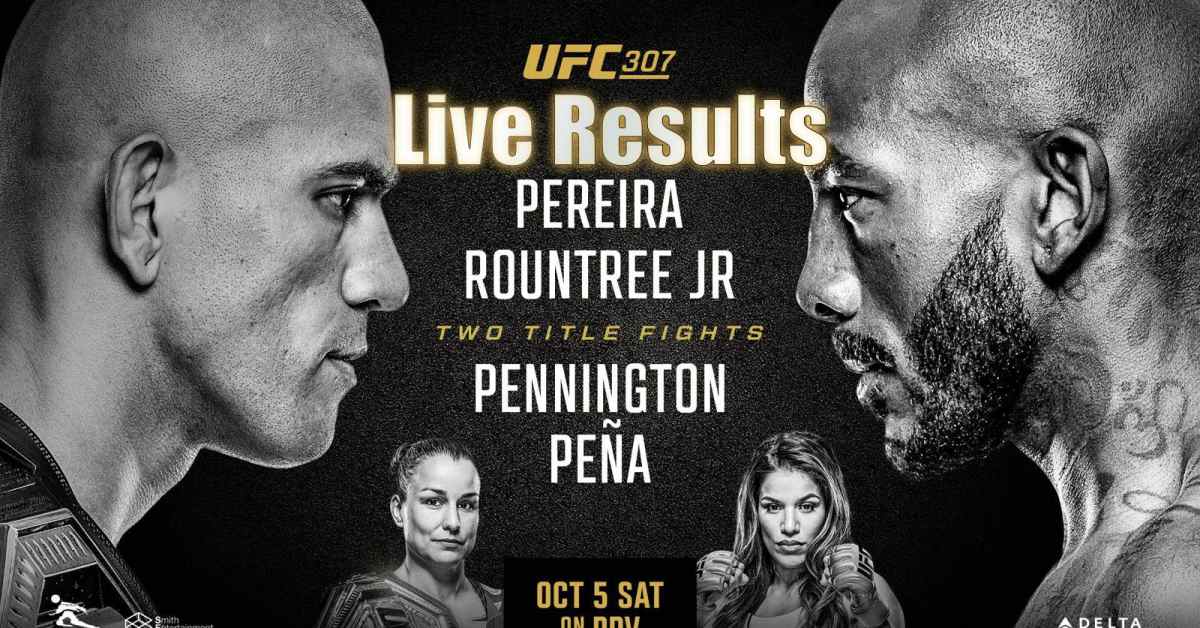 UFC 307 Live Results: Pereira vs. Rountree Jr. - MMAWeekly.com | UFC ...