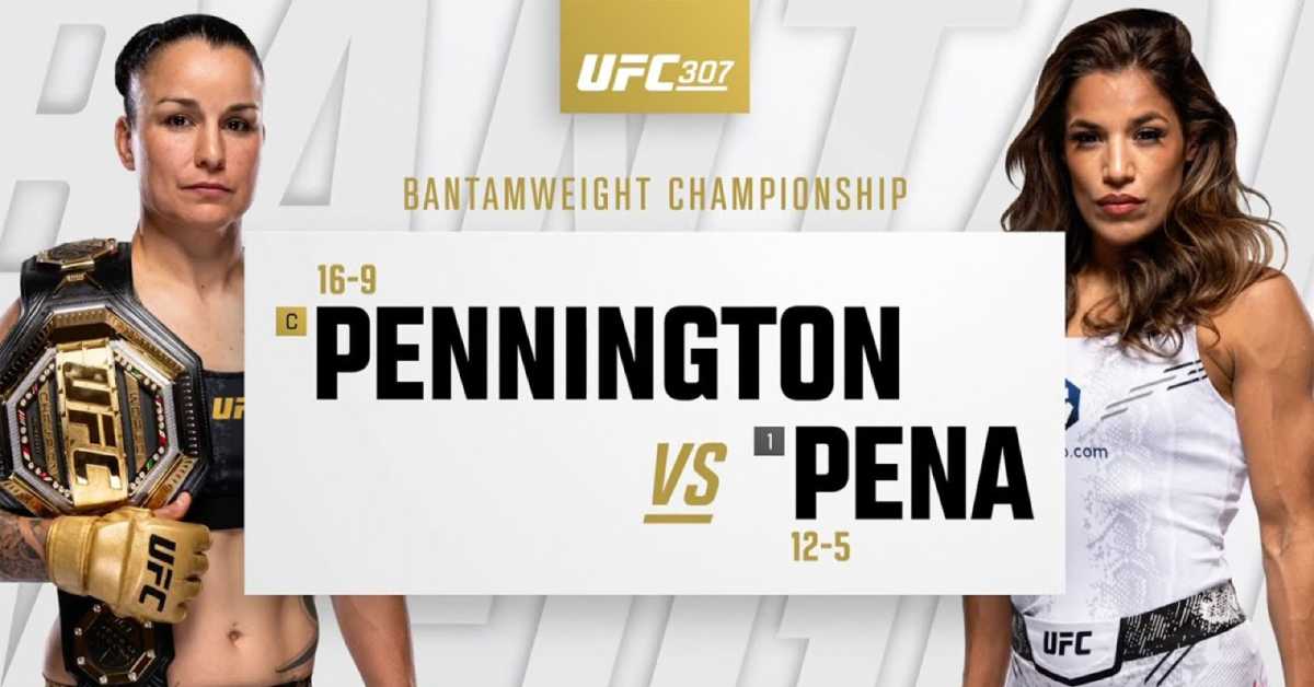 UFC 307 Highlights: Raquel Pennington vs. Julianna Peña - MMAWeekly.com ...