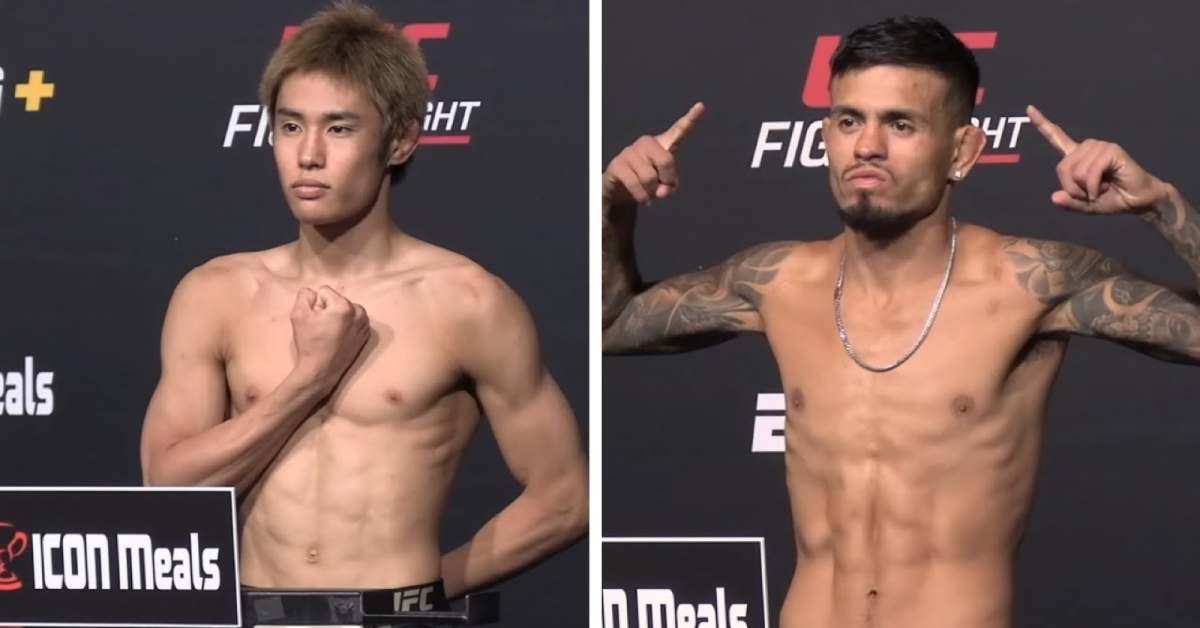 UFC Vegas 98 main event weight-in video: Brandon Royval vs Tatsuro ...