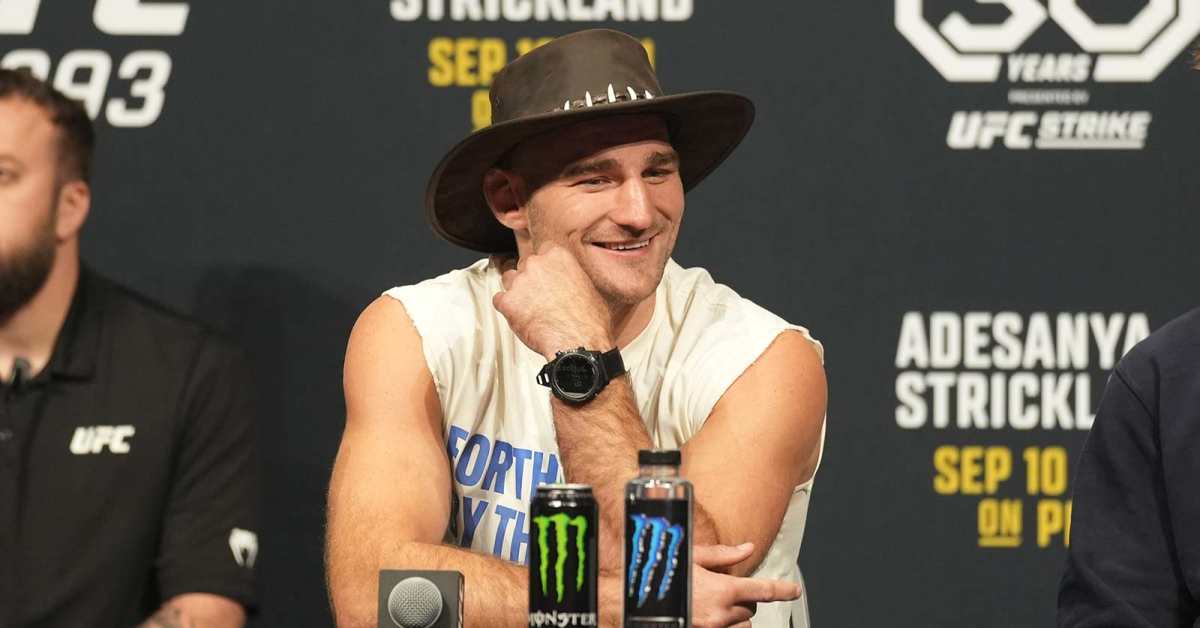 Sean Strickland addresses 'He can dish it but can't take it ...