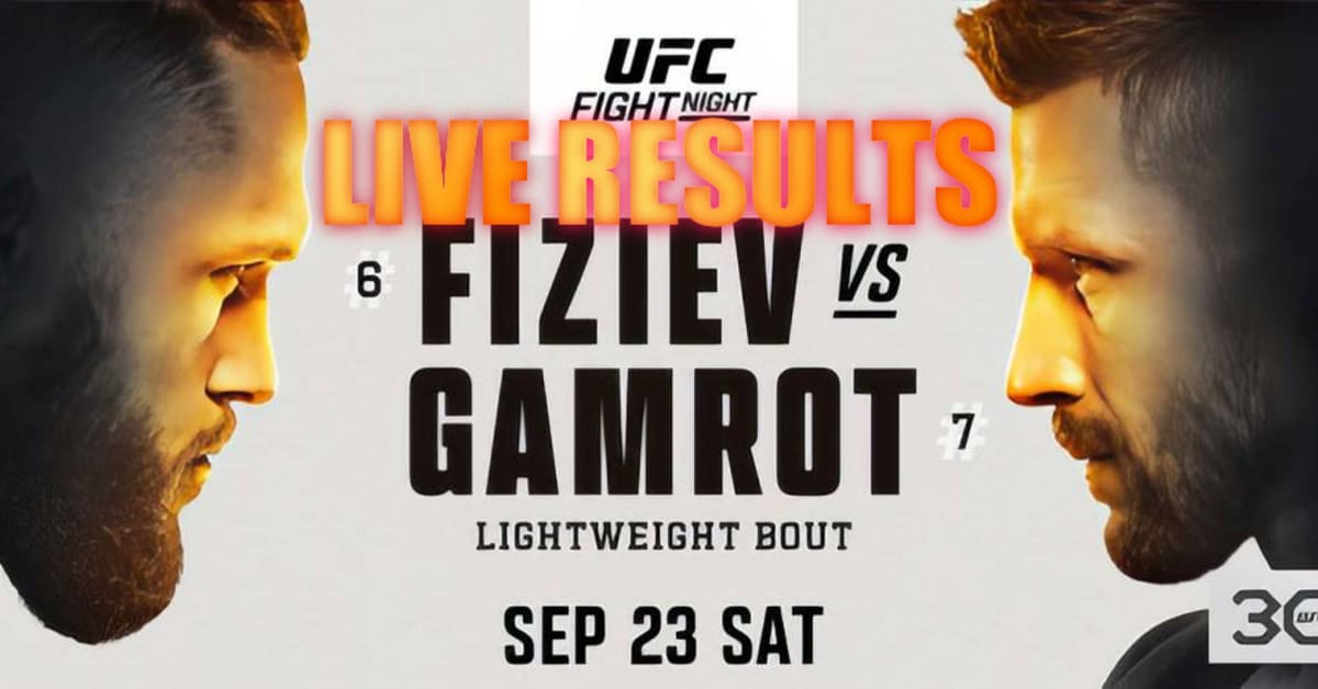 UFC Vegas 79 Results: Fiziev vs. Gamrot - MMAWeekly.com | UFC and MMA ...