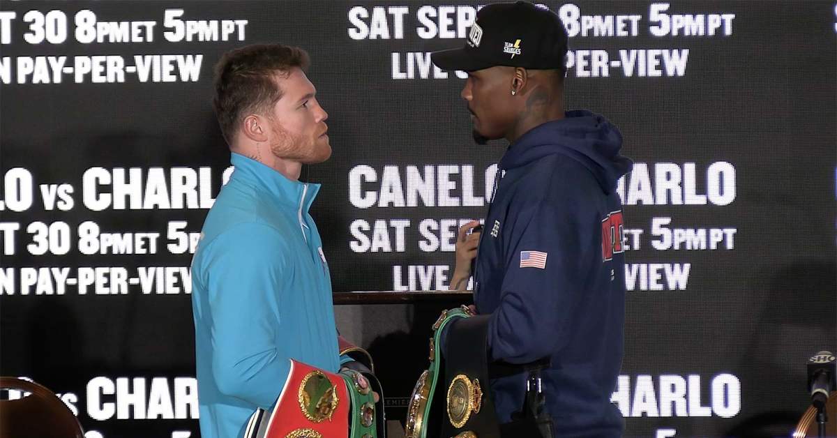 Canelo Alvarez vs. Jermell Charlo Press Conference Highlights Video ...