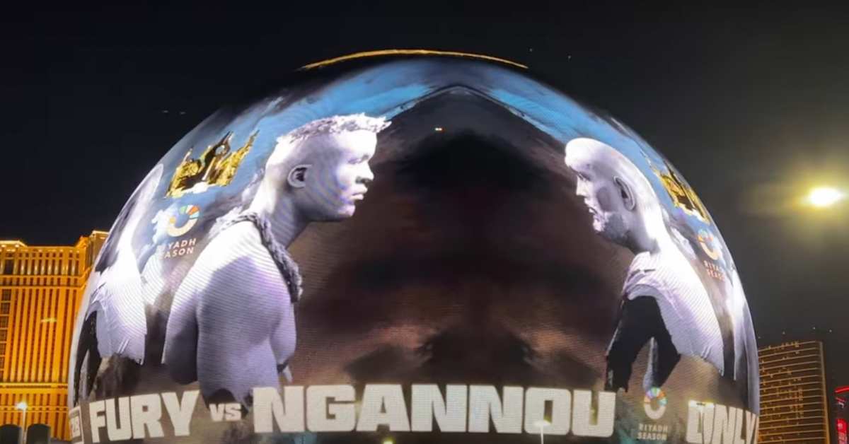 Tyson Fury vs. Francis Ngannou spectacularly showcased on the Las Vegas Sphere - MMAWeekly.com ...