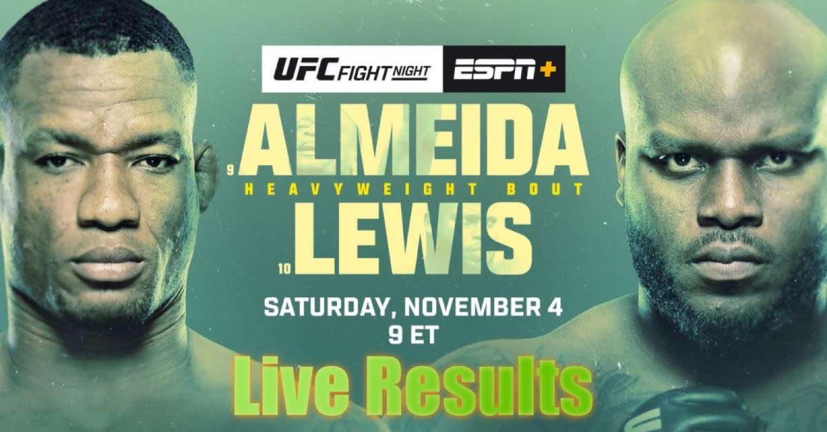 UFC Sao Paulo Live Results: Jailton Almeida vs. Derrick Lewis ...