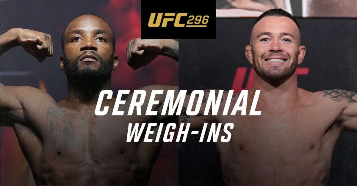 UFC 296 Ceremonial Weigh-in - MMAWeekly.com | UFC and MMA News, Results ...