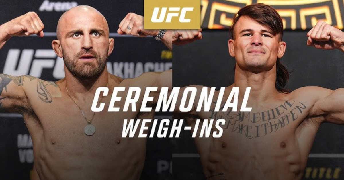 UFC 314: Volkanovski vs. Lopes Ceremonial Weigh-in Video - MMAWeekly ...