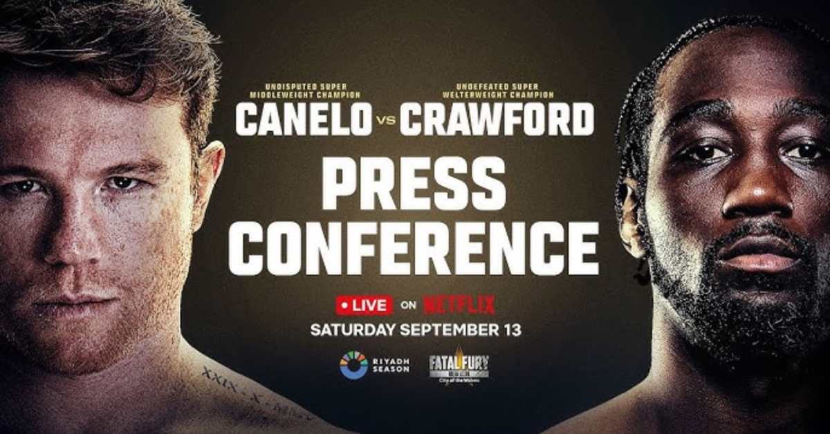 Canelo Alvarez vs. Terence Crawford Riyadh Press Conference - MMAWeekly ...