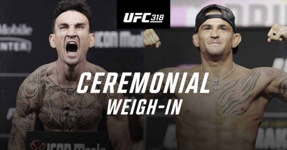 UFC 318: Holloway vs. Poirier 3 Ceremonial Weigh-In Video - MMAWeekly ...