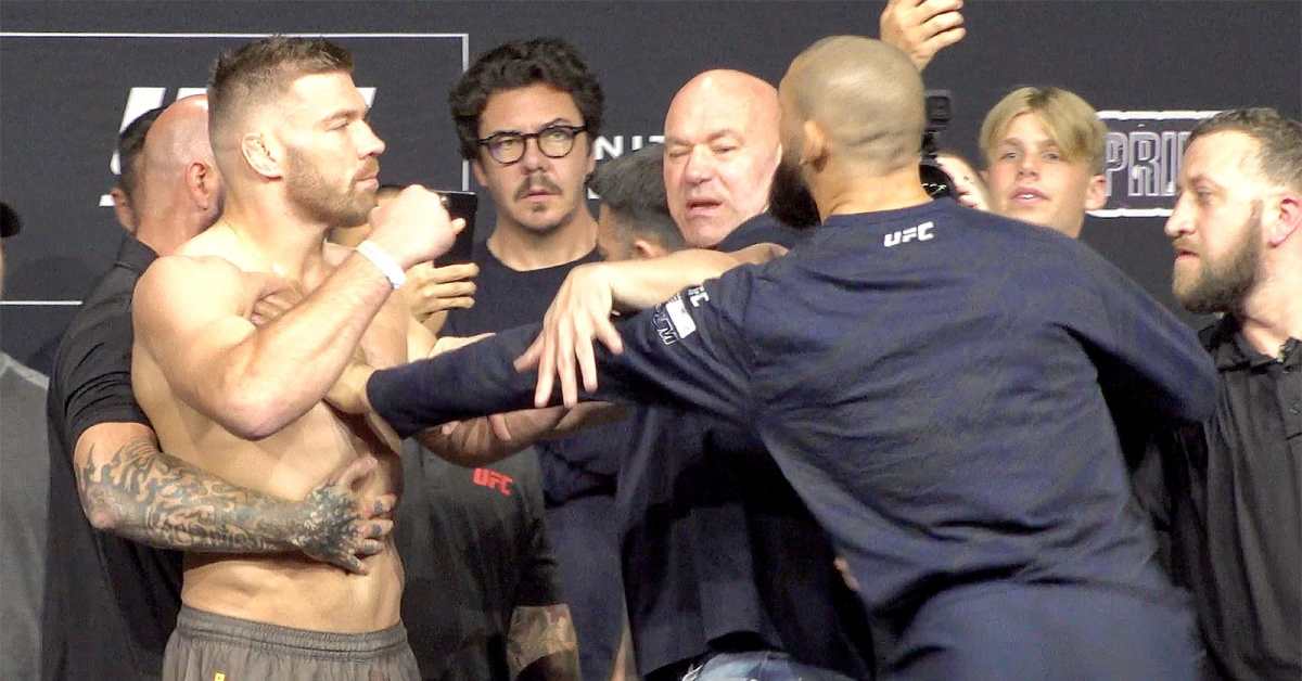 Things get heated at UFC 319 face-offs | Video - MMAWeekly.com | UFC ...