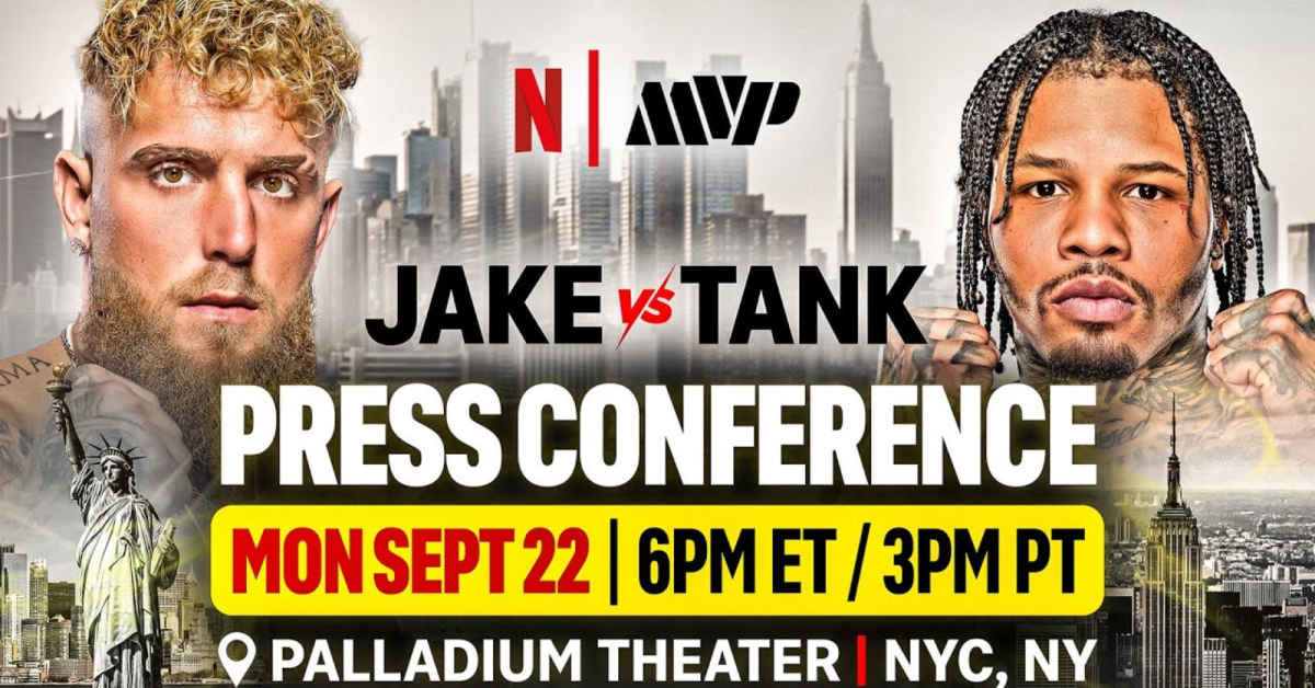 Jake Paul vs. Gervonta “Tank” Davis New York Press Conference Video ...