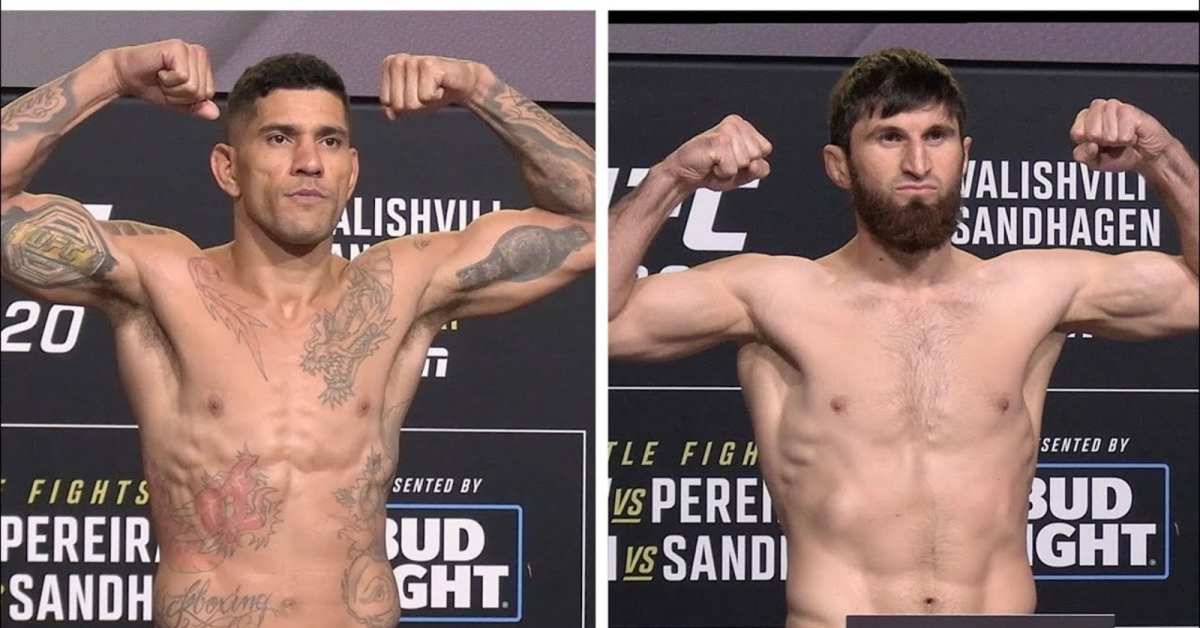 UFC 320 main event weigh-in video: Magomed Ankalaev vs. Alex Pereira ...