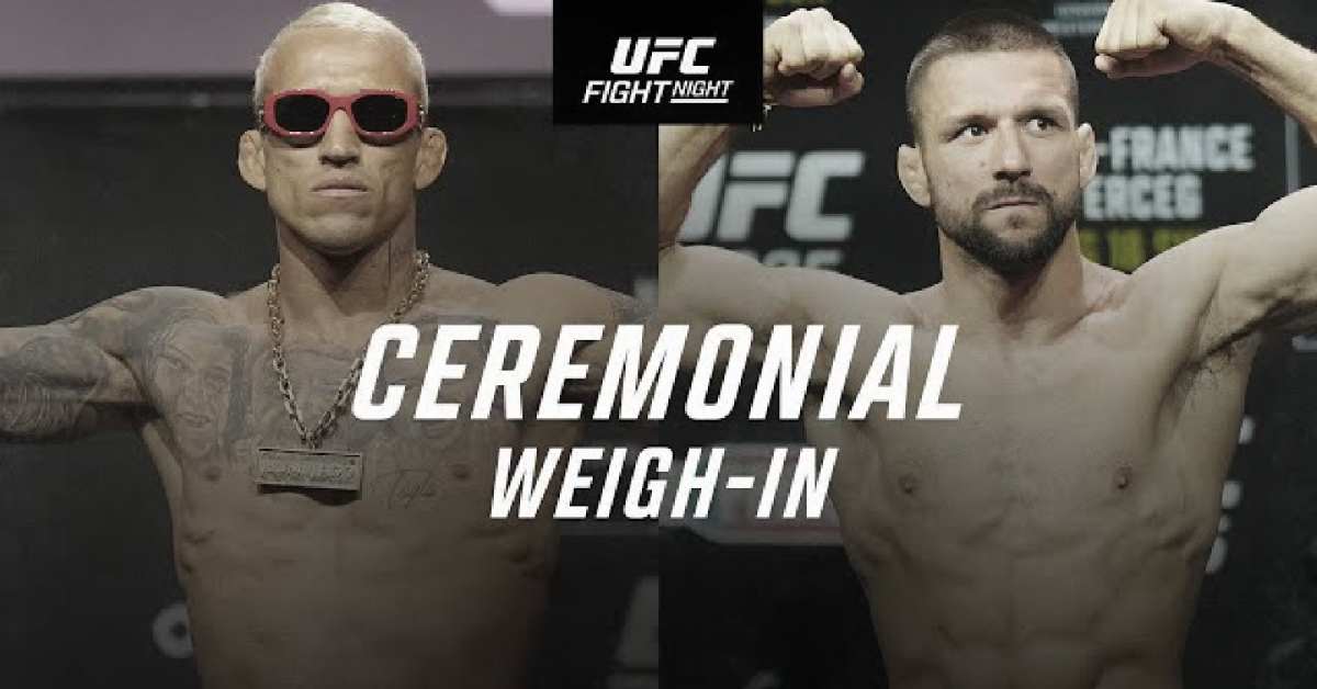 UFC Rio: Oliveira vs. Gamrot Ceremonial Weigh-In Video - MMAWeekly.com ...