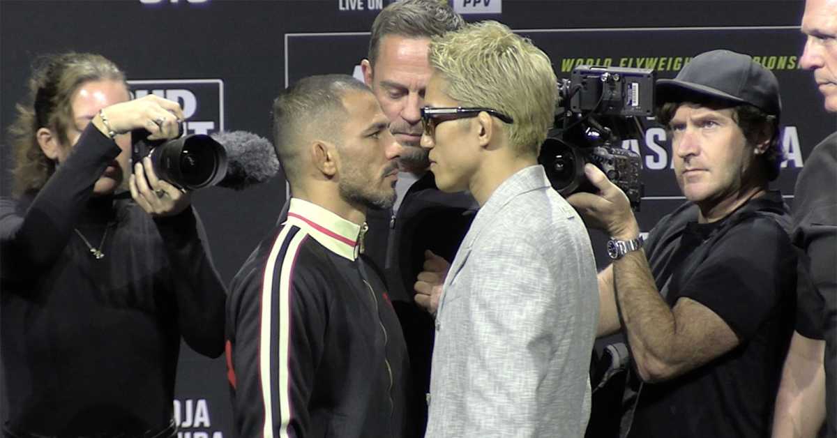 UFC 310 Press Conference Fighter Face-Offs - MMAWeekly.com | UFC and ...