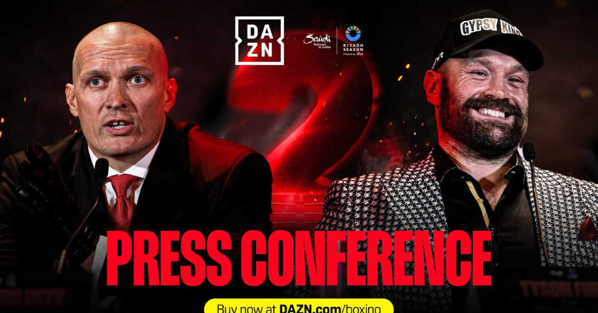 Oleksandr Usyk vs. Tyson Fury 2 press conference video - MMAWeekly.com ...