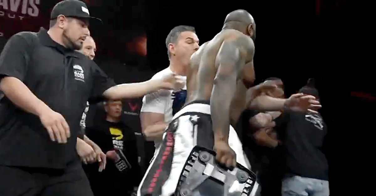 Fighter tries to use scale as weapon at BKFC weigh-in | Video ...