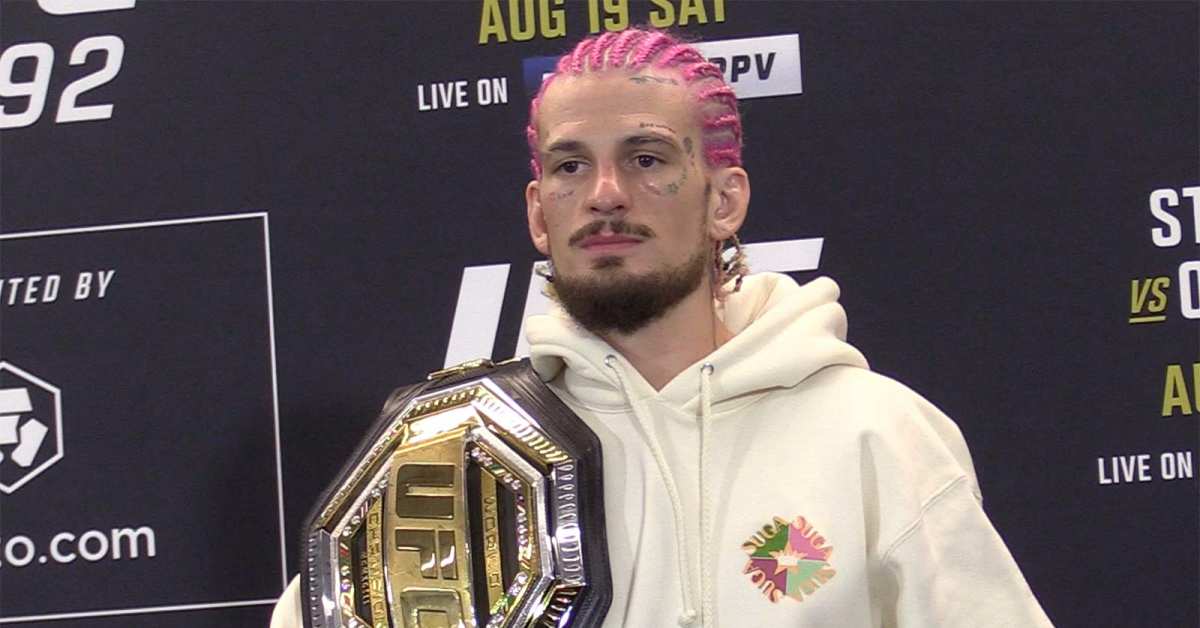 Sean O'Malley celebrates champion status with new forehead tattoo ...