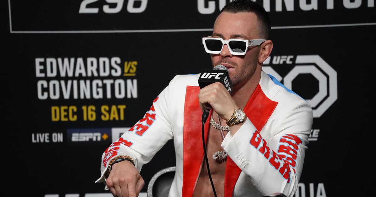 Colby Covington bashes Leon Edwards and Belal Muhammad | UFC 296 Media ...
