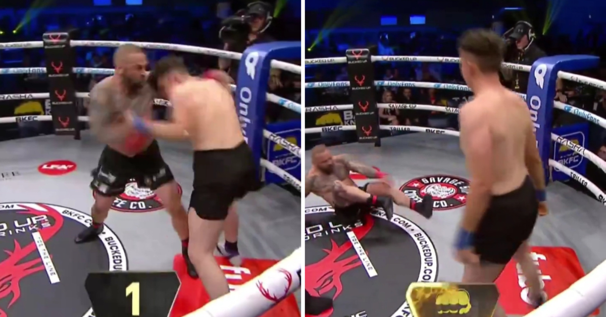 BKFC fighter snaps ankle in grisly injury and resets it himself during ...