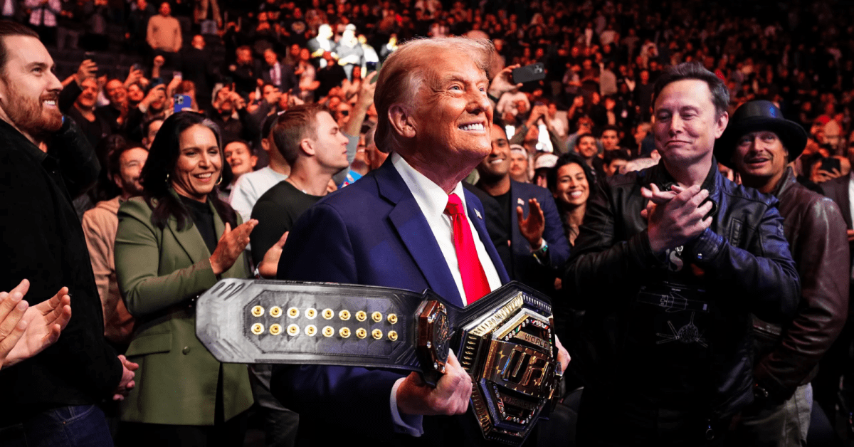 UFC champion confirms he's retiring after meeting President Donald ...