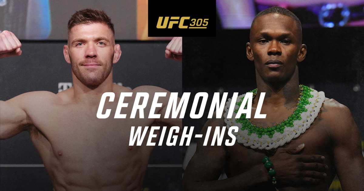 UFC 305: Ceremonial Weigh-In Video - MMAWeekly.com | UFC and MMA News ...