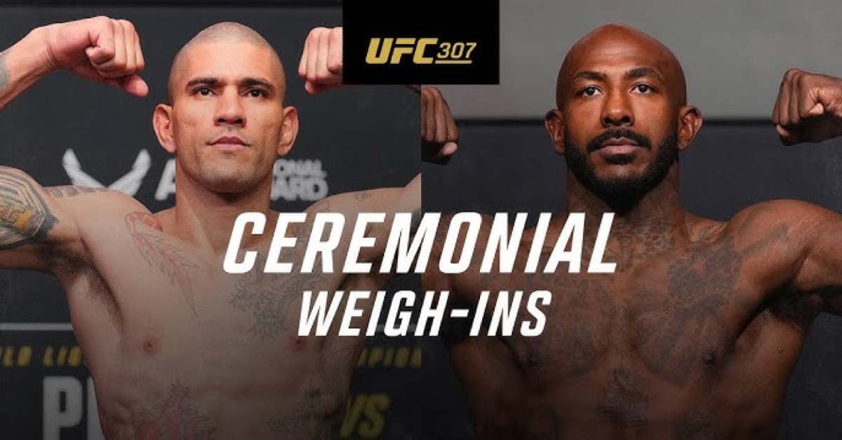 UFC 307: Pereira vs Rountree Jr. Ceremonial Weigh-In Video - MMAWeekly ...
