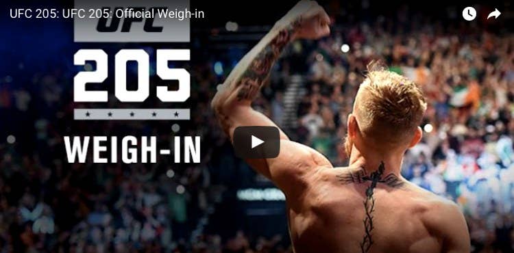 Watch the UFC 205: Alvarez vs. McGregor Weigh-in Live at 6 PM ET ...