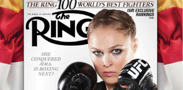 Ronda Rousey Lands The Cover of Boxing's Ring Magazine - MMAWeekly.com ...