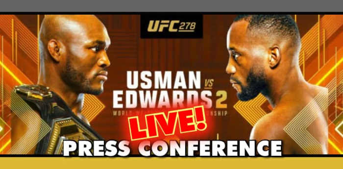 Watch the UFC 278 Post-fight Press Conference Live - MMAWeekly.com ...