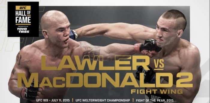 Robbie Lawler vs. Rory MacDonald UFC 189 bout enters UFC Hall of Fame ...