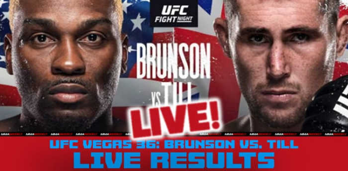 UFC Vegas 36 live results: Derek Brunson vs. Darren Till - MMAWeekly ...
