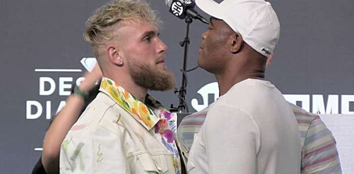 Jake Paul vs. Anderson Silva Press Conference Face-off Video ...