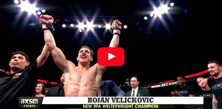 RFA 34 Results and Highlights: Bojan Velickovic Claims Welterweight ...