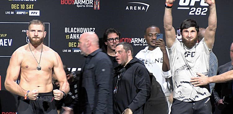 UFC 282 Ceremonial Weigh-in Video: Jan Blachowicz vs. Magomed Ankalaev ...