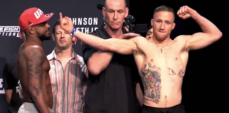 Flashback Fight: Justin Gaethje finishes Michael Johnson in Fight of ...