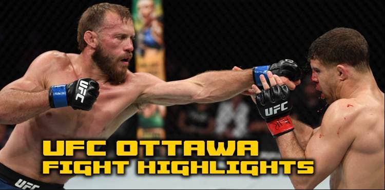 UFC on ESPN+ 9 main card results and fight highlights from Ottawa ...