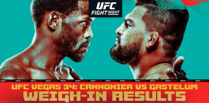 UFC Vegas 34 Weigh-in Results and Video: Kelvin Gastelum needed two ...