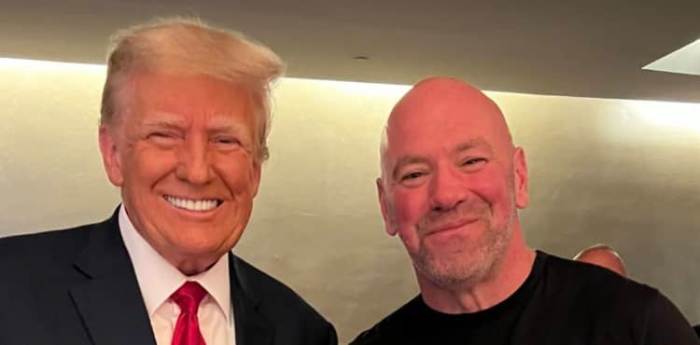 Donald Trump's surprise visit at UFC 287 with Dana White - MMAWeekly ...