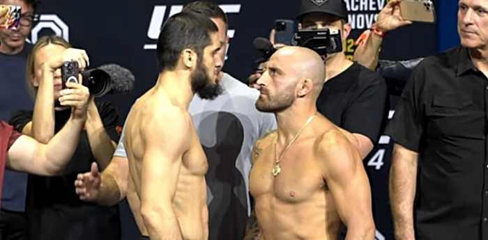 UFC 284 Ceremonial Weigh-in Face-Off Video: Alexander Volkanovski vs ...