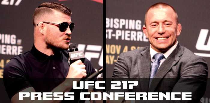 UFC 217: Bisping vs. St-Pierre Toronto Press Conference Video ...